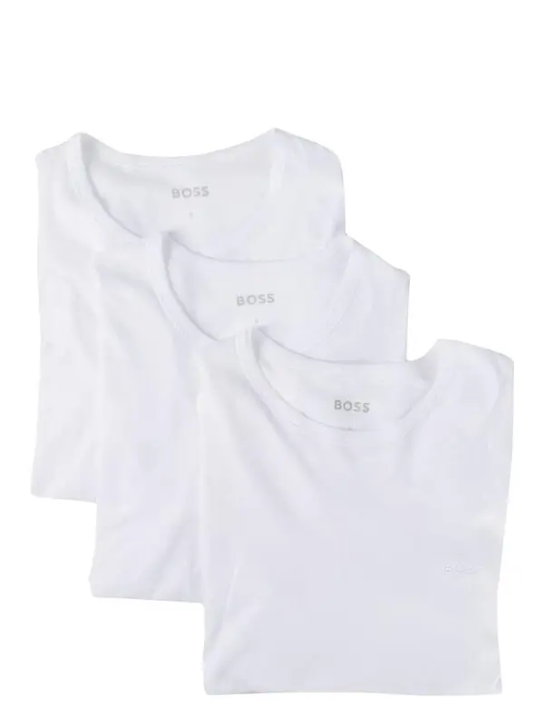 BOSS Pack-of-three Crew-neck T-shirts - White