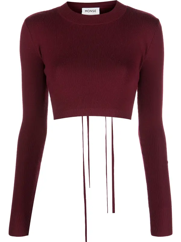 Monse Lace-up Detail Sweatshirt - Red