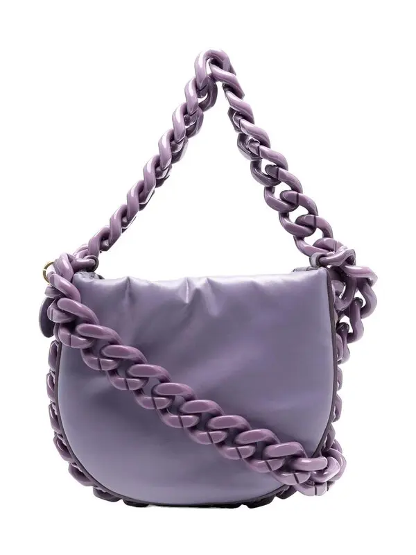 Stella McCartney Chain-link Trim Shoulder Bag - Purple