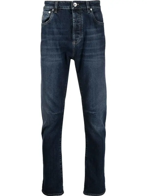 Brunello Cucinelli Slim-fit Denim Jeans - Blue
