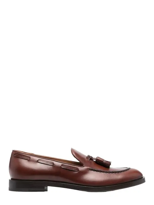 Fratelli Rossetti Tasseled Leather Loafers - Brown