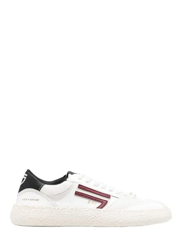 PURAAI Logo-patch Panelled Sneakers - White