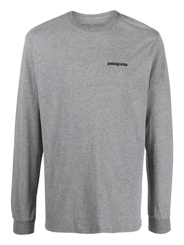 Patagonia Logo Print Crew-neck T-shirt - Grey
