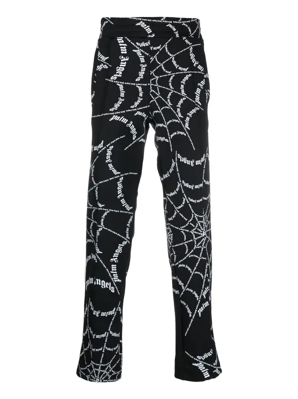 Palm Angels Logo-print Track Pants - Black