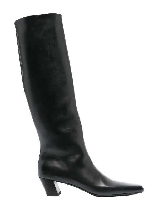 Marsèll 65mm Heeled Leather Knee-high Boots - Black