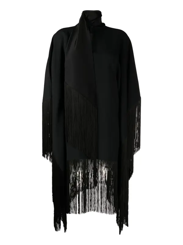 TALLER MARMO Mrs. Ross Piccolo Fringed Kaftan - Black