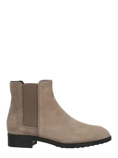 TOD'S Ankle Boots In Leather - Grey