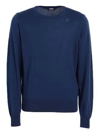 K-WAY Sweater In Merino Wool - Blue