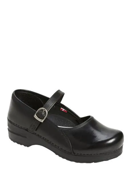SANITA Clare Mary Jane Clog - Black-002