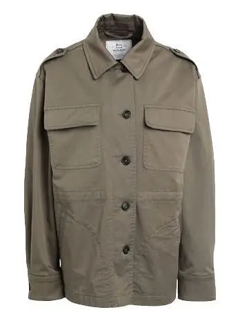 Woolrich Twill Overshirt - Military Green