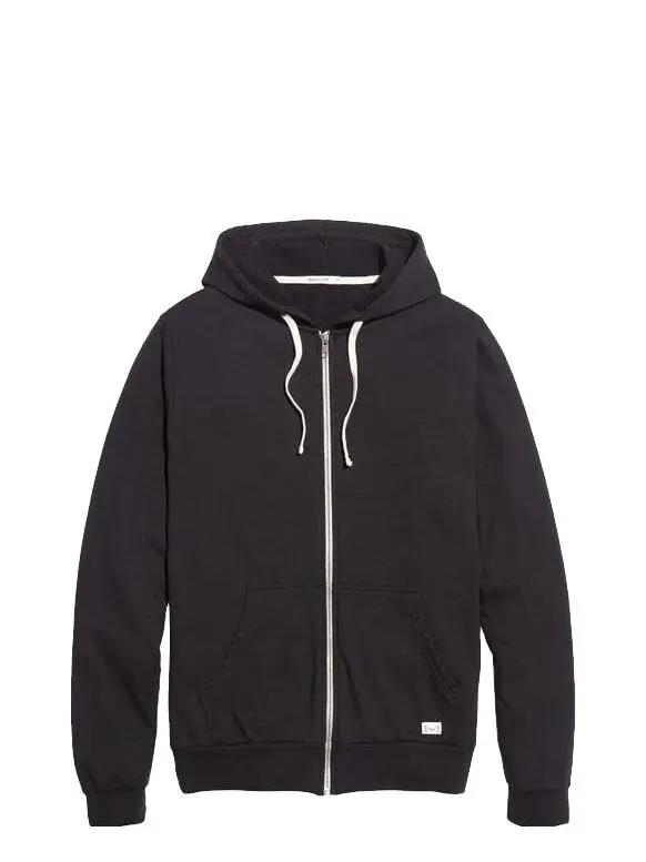 Marine Layer Full Zip Hoodie - Black