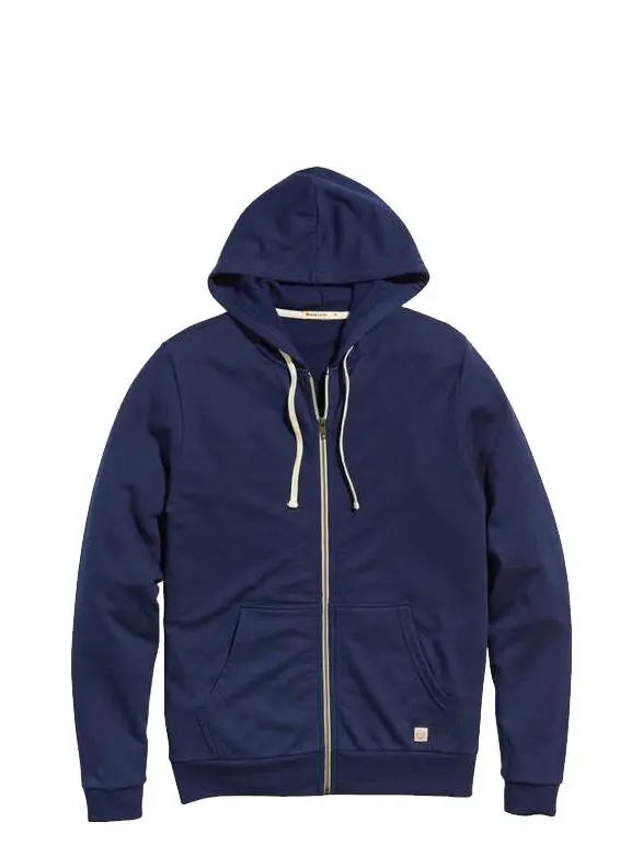 Marine Layer Full Zip Hoodie - True Navy