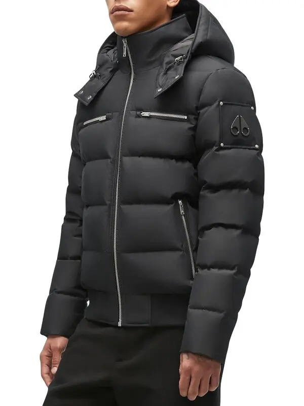 Moose Knuckles Cloud Quilted Boerum Bomber - Black