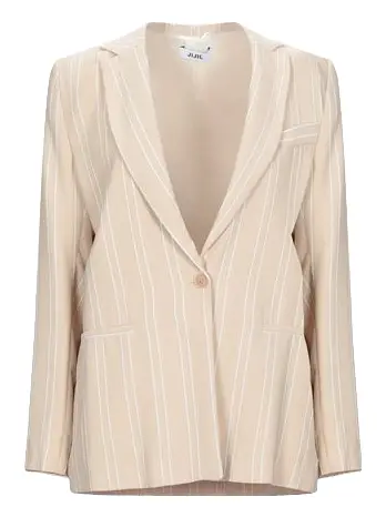 JIJIL Striped Blazer - Beige