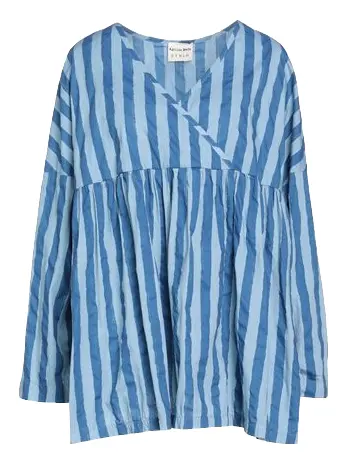 ALESSIA SANTI Striped Woven Top - Blue