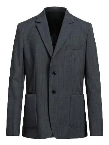 TRUSSARDI Blazer Size Virgin Wool, Cotton, Elastane - Blue
