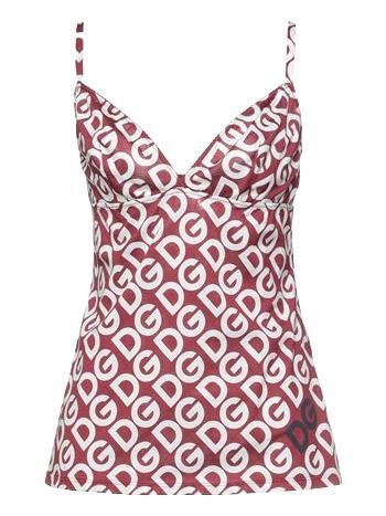 Dolce & Gabbana Cotton Jersey Tank Top With Logo Print - Red