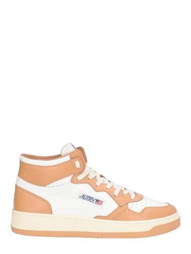 AUTRY Leather High-top Sneakers - Sand