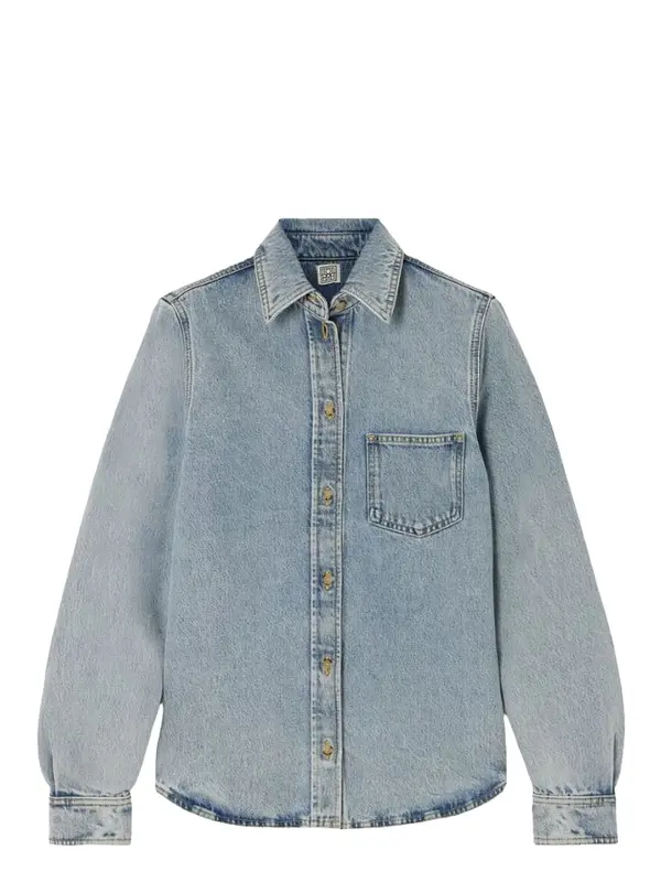 TOTEME Organic Denim Shirt - Blue