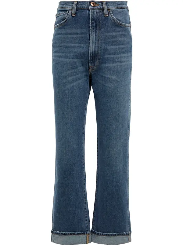3x1 Claudia High-rise Straight Jeans - Blue