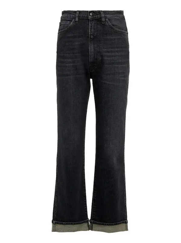 3x1 Claudia High-rise Straight Jeans - Black
