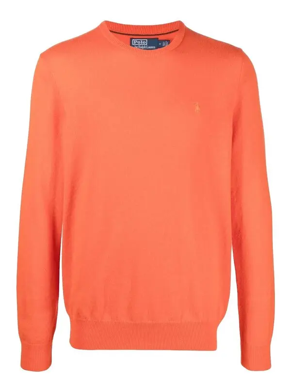 Polo Ralph Lauren Crew Neck Wool Jumper - Orange