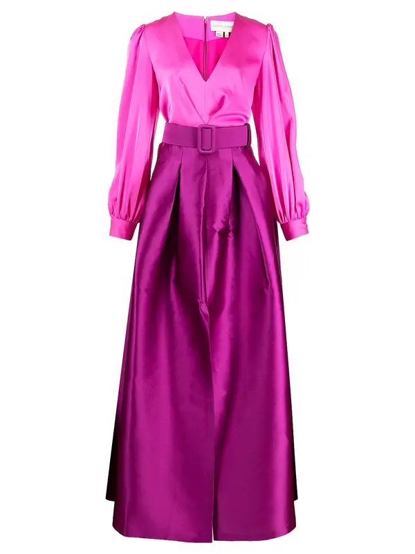 Sachin & Babi Zoe Belted Gown - Pink