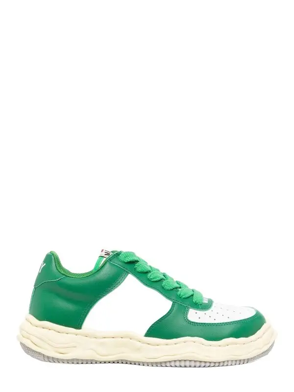 Mihara Yasuhiro Wayne Low-top Leather Sneakers - Green