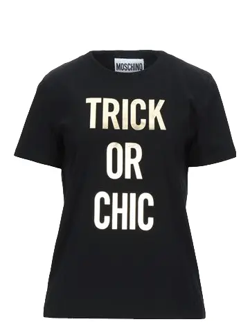 Moschino Printed Cotton T-shirt - Black