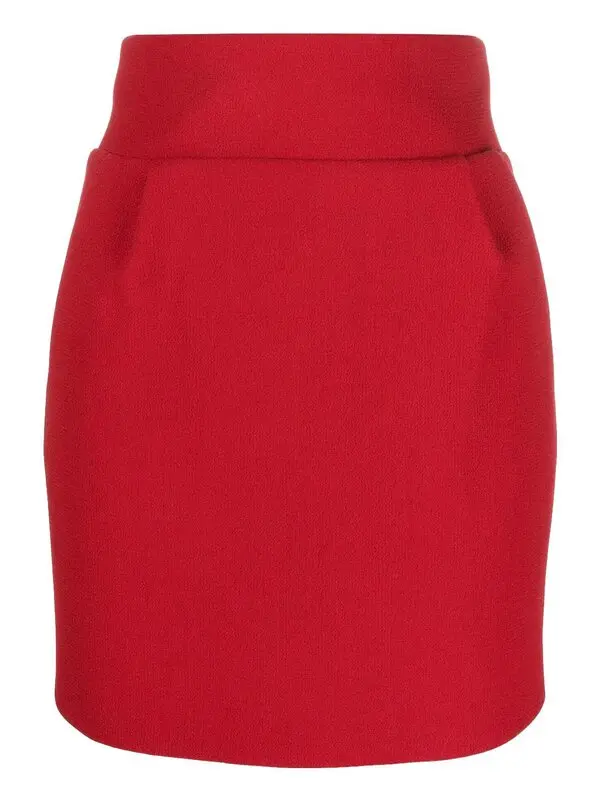 Alexandre Vauthier High-waist Fitted Skirt - Red