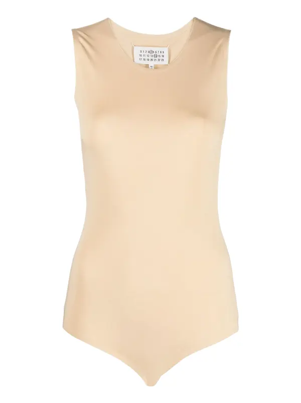 MAISON MARGIELA Round-neck Bodysuit - Neutrals
