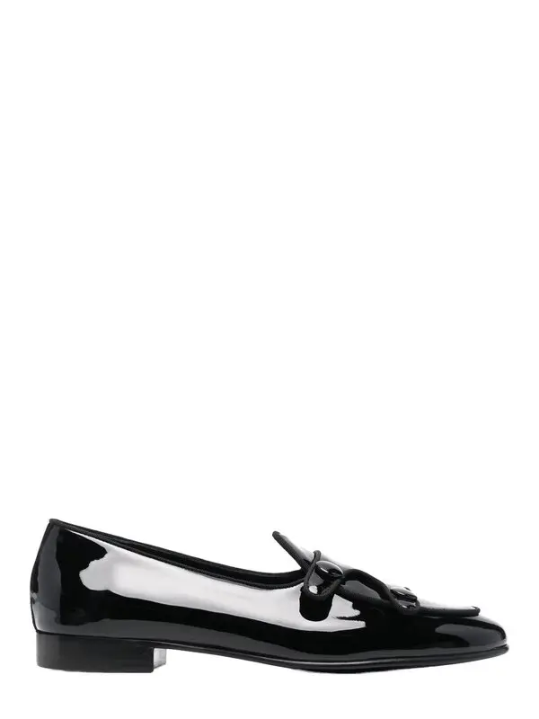 EDHEN MILANO Patent-leather Loafers - Black