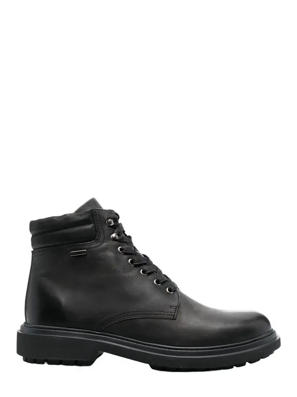 Geox Faloria Abx Lace-up Ankle Boots - Black