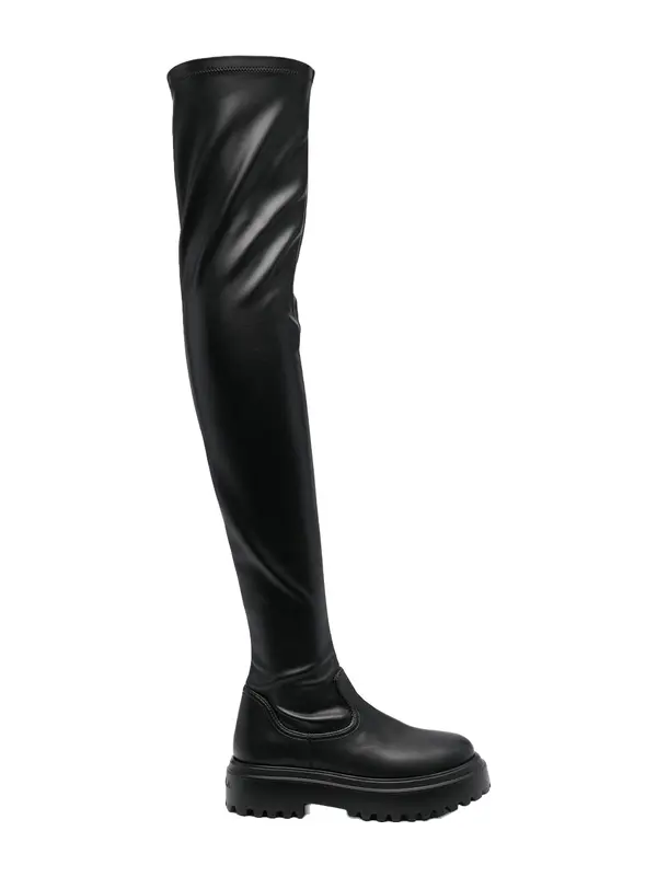 LE SILLA Ranger Thigh-high Boots - Black