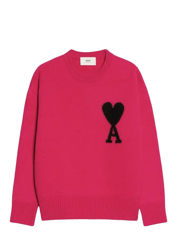 Ami De Coeur Wool Sweater - Pink