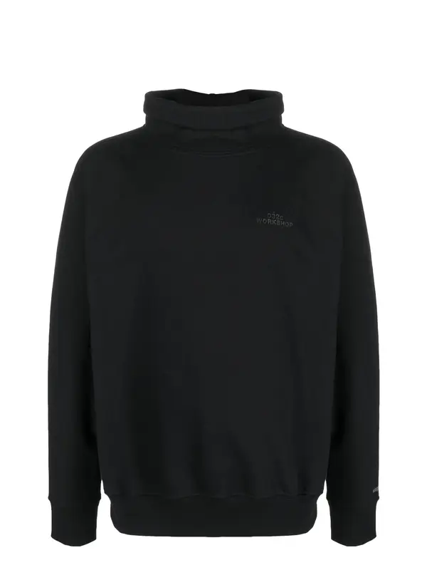 032C Logo Print Sweatshirt - Black