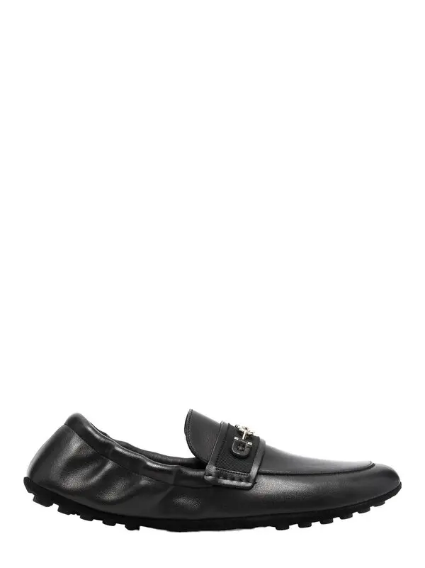 FERRAGAMO Nomadic Stories Leather Loafers - Black