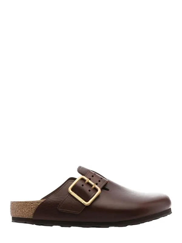BIRKENSTOCK Boston Leather Clogs - Brown
