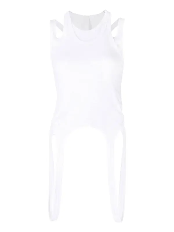 DION LEE Double-loop Detail Tank Top - White