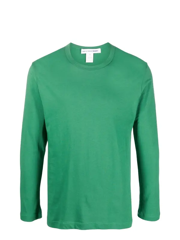Comme Des Garçons Crew Neck Cotton Sweatshirt - Green