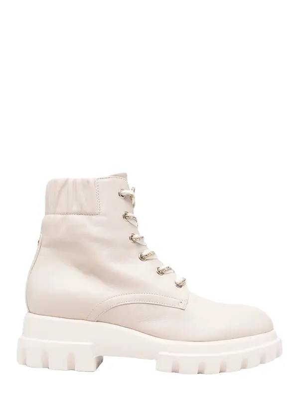 Agl Maxine Lux Lace-up Boots - Neutrals