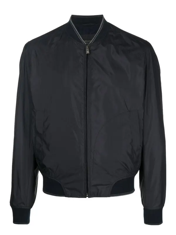 Corneliani Zip-up Bomber Jacket - Blue