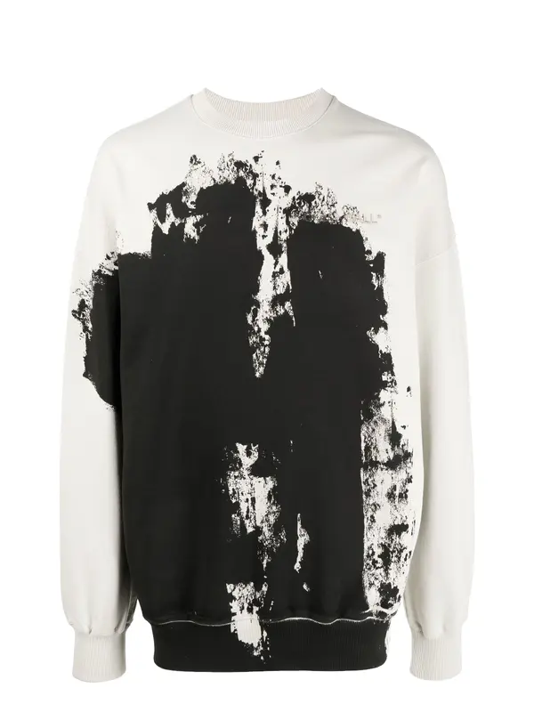 A-COLD-WALL* Spray-paint Cotton Sweatshirt - Grey