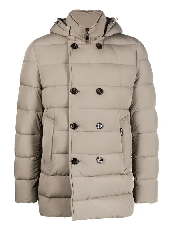 MOORER Long-sleeve Padded Down Jacket - Grey