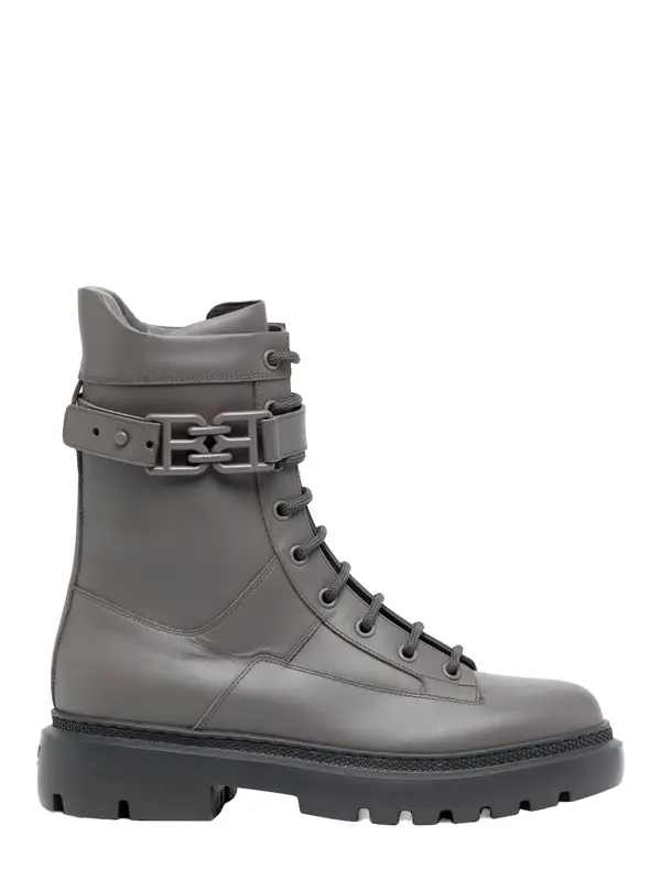 Bally Gioele Leather Boots - Grey