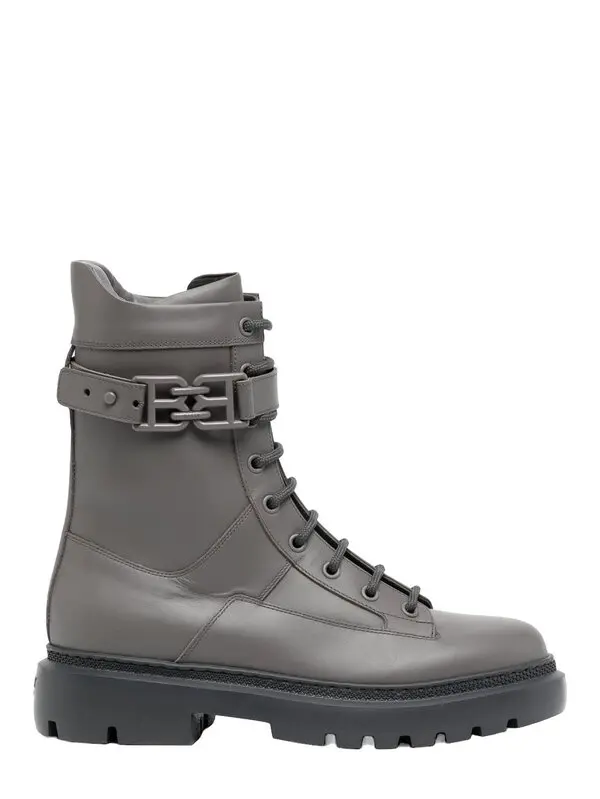 Bally Gioele Leather Boots - Grey