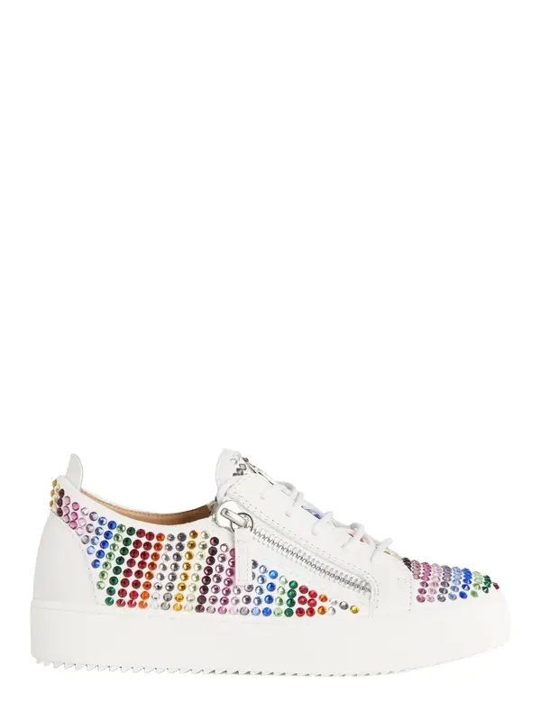 GIUSEPPE ZANOTTI Gail Strass Sneakers - White