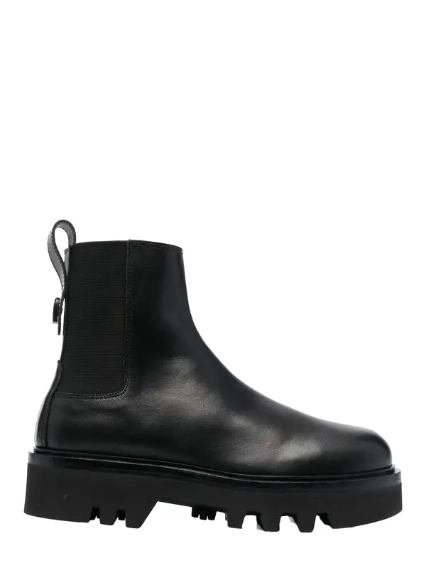 Furla Chelsea Leather Boots - Black