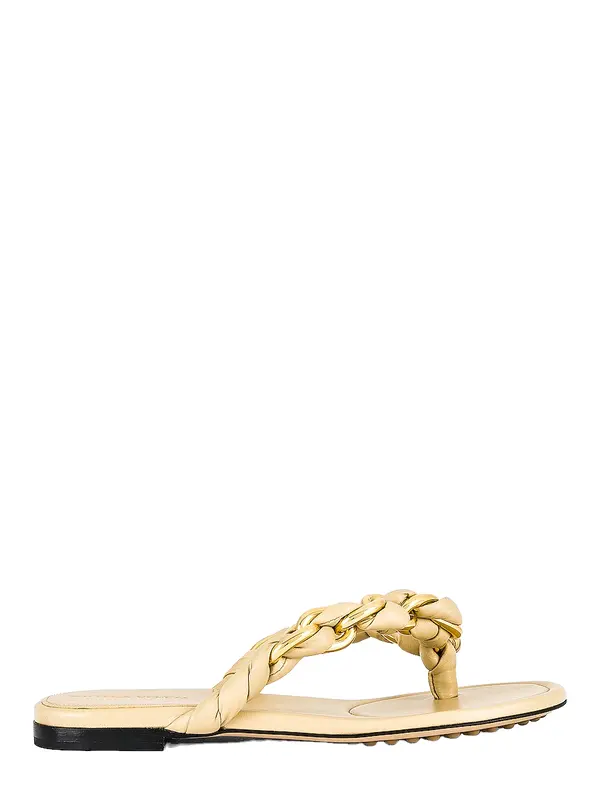 Bottega Veneta Dot Flat Sandals - Cane Sugar