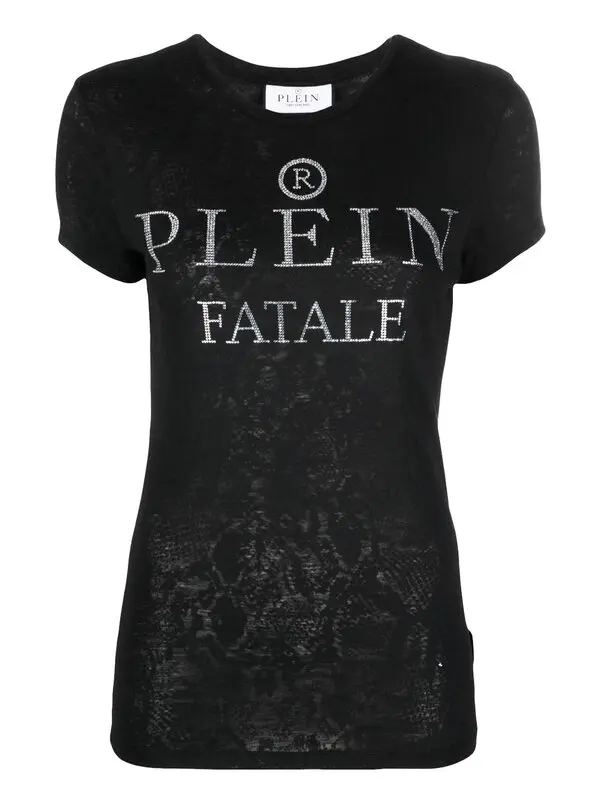 Philipp Plein Logo-embellished T-shirt - Black